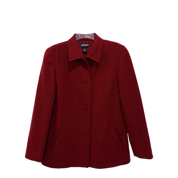 Lands' End | Jackets & Coats | Vintage Lands End Jacket Womens 8 Dark ...